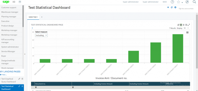 How to create dashboard using statistical parameters in Sage X3 V12 - Sage X3 – Tips, Tricks and ...