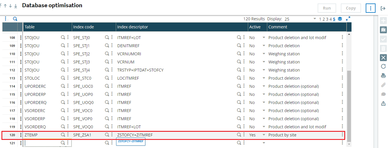 Database Optimization Function in Sage X3 - Sage X3 – Tips, Tricks and Components