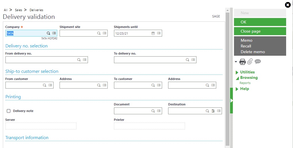 How to execute the bulk task with the multiple parameters - Sage X3 – Tips, Tricks and Components