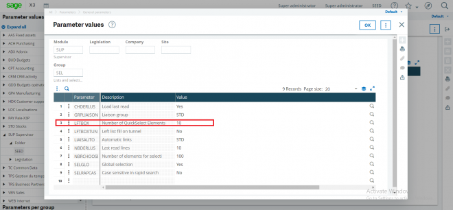 How to improve loading of screen time of transactions in Sage X3 V12 ...