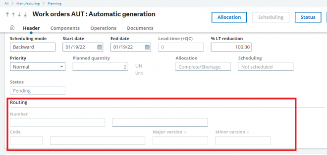How To Create Work Order Without Routing In Sage X3 Sage X3 Tips