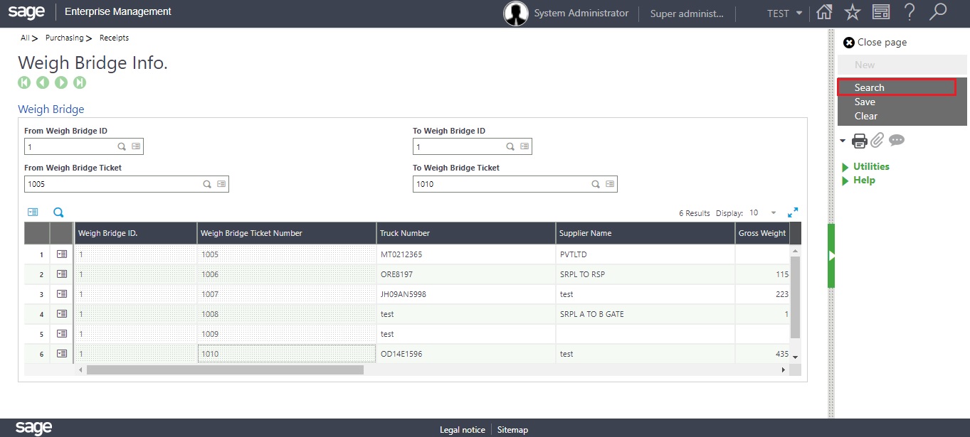 Weigh Bridge Integration in Sage X3 - Sage X3 – Tips, Tricks and Components