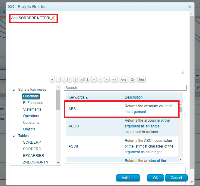 Functions in Sage Enterprise Intelligence - Sage X3 – Tips, Tricks and ...