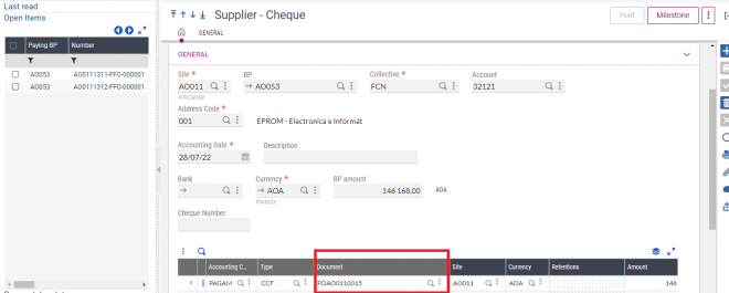 How to create a prepayment for a Purchase Order in Sage X3 - Sage X3 – Tips, Tricks and Components