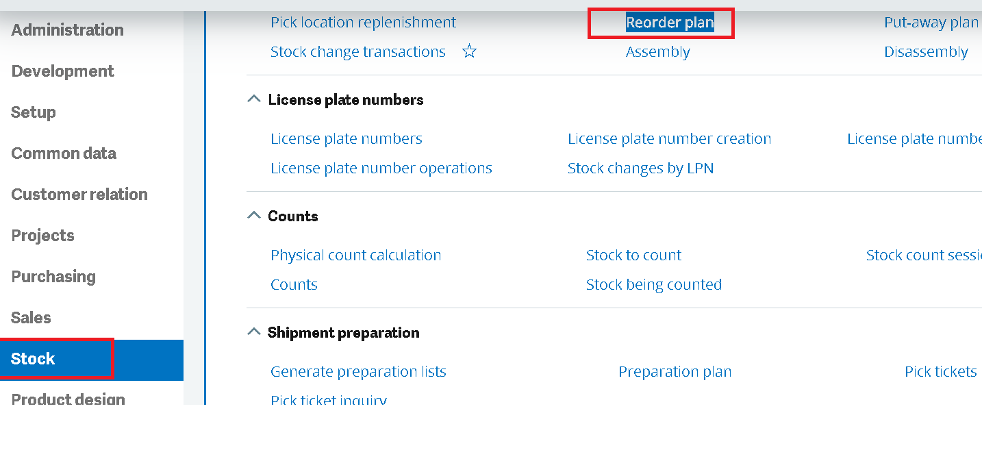 Reorder Plan function - Sage X3 – Tips, Tricks and Components