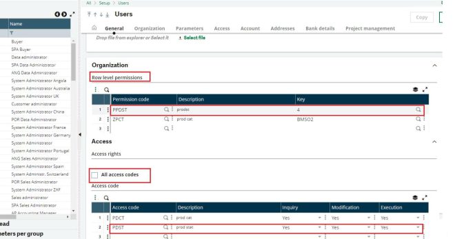 “How to assign Access Code to User by creating permission on Field” - Sage X3 – Tips, Tricks and ...