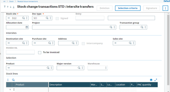 How to perform an Inter-Site Transfers in Sage X3 - Sage X3 – Tips, Tricks and Components