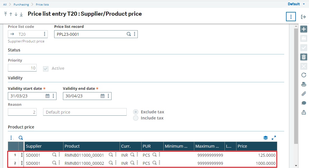Higher Price Restriction on Purchase Order - Sage X3 – Tips, Tricks and ...