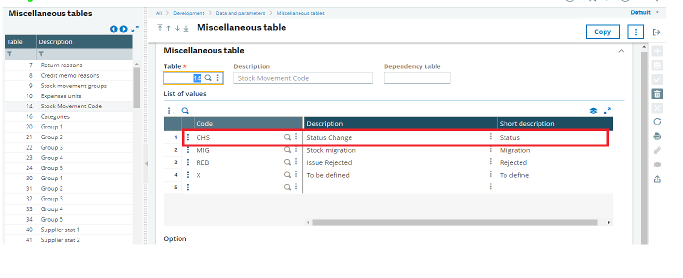 How to use Stock Movement Codes in Product category? - Sage X3 – Tips ...