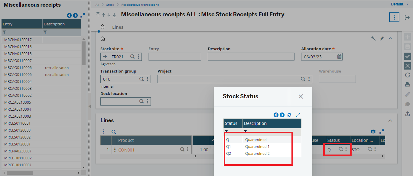 How to use Stock Movement Codes in Product category? - Sage X3 – Tips ...