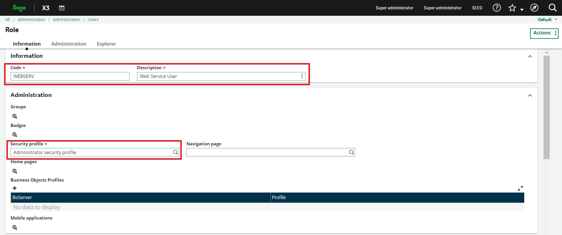 Create a specific user profile for Web service - Sage X3 – Tips, Tricks ...