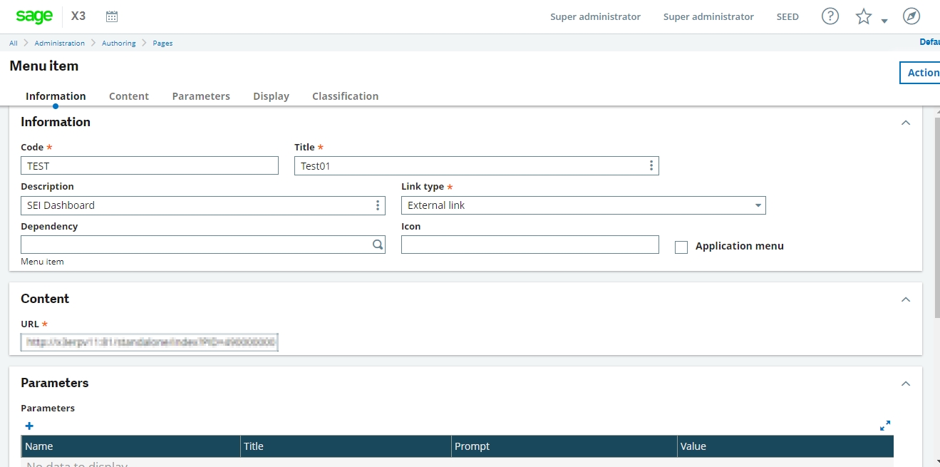 How to integrate an SEI dashboard inside Sage X3 - Sage X3 – Tips, Tricks and Components