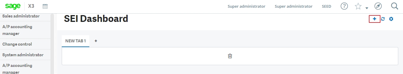 How to integrate an SEI dashboard inside Sage X3 - Sage X3 – Tips, Tricks and Components