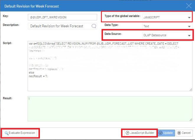 Global Variables in Sage Enterprise Intelligence