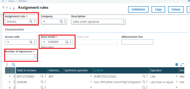 How to assign multiple signatures on different objects in Sage X3 ...
