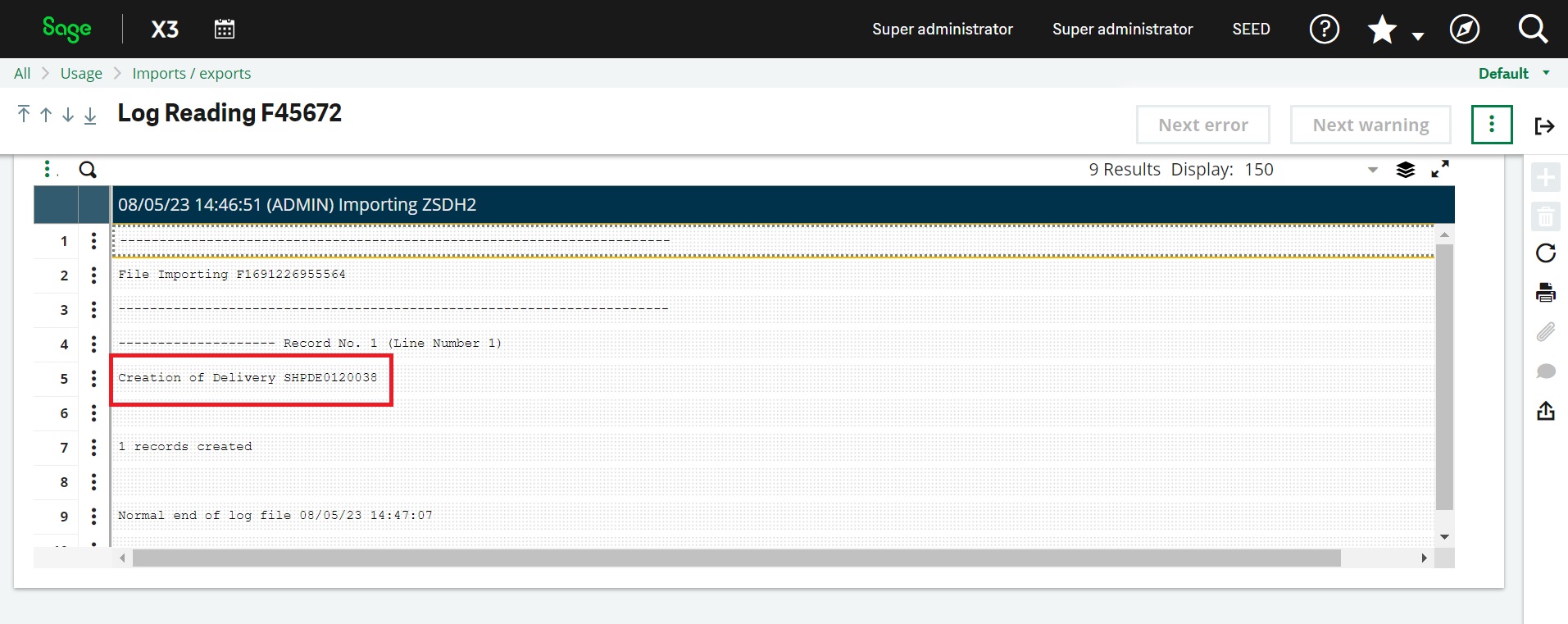 Sales Delivery Creation in Sage X3 Warehouse using the 945In EDI Process - Sage X3 – Tips ...