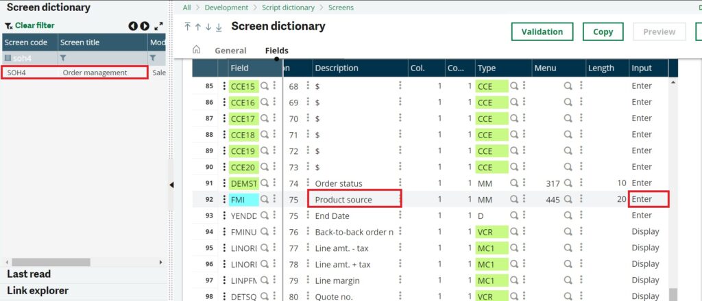 How to display field in screen(SOH) through Entry Transaction in Sage X3 - Sage X3 – Tips ...
