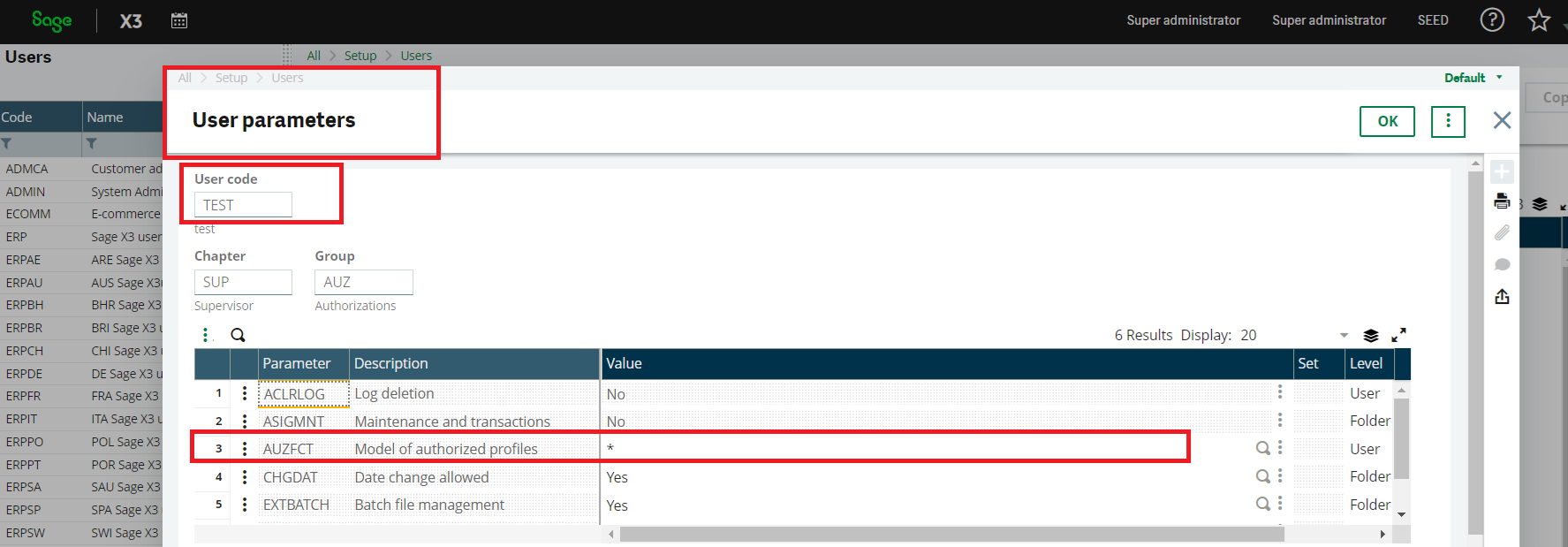 How to provide profiles changing access to a non admin users in Sage X3 - Sage X3 – Tips, Tricks ...