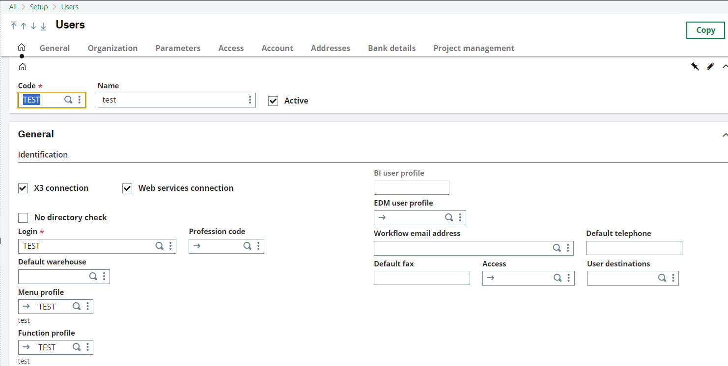 How to provide profiles changing access to a non admin users in Sage X3 - Sage X3 – Tips, Tricks ...