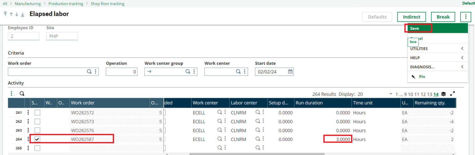 Functionality of Shop Floor tracking and it’s impact on Work Order in Sage X3 - Sage X3 – Tips ...
