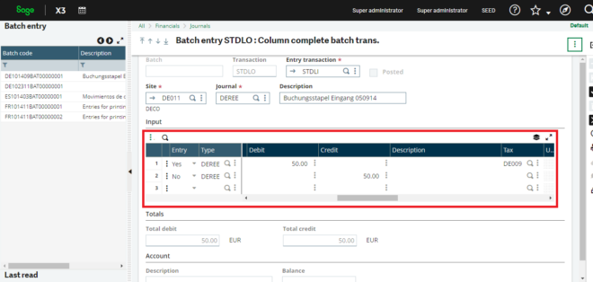 How to create batches in Sage X3 - Sage X3 – Tips, Tricks and Components