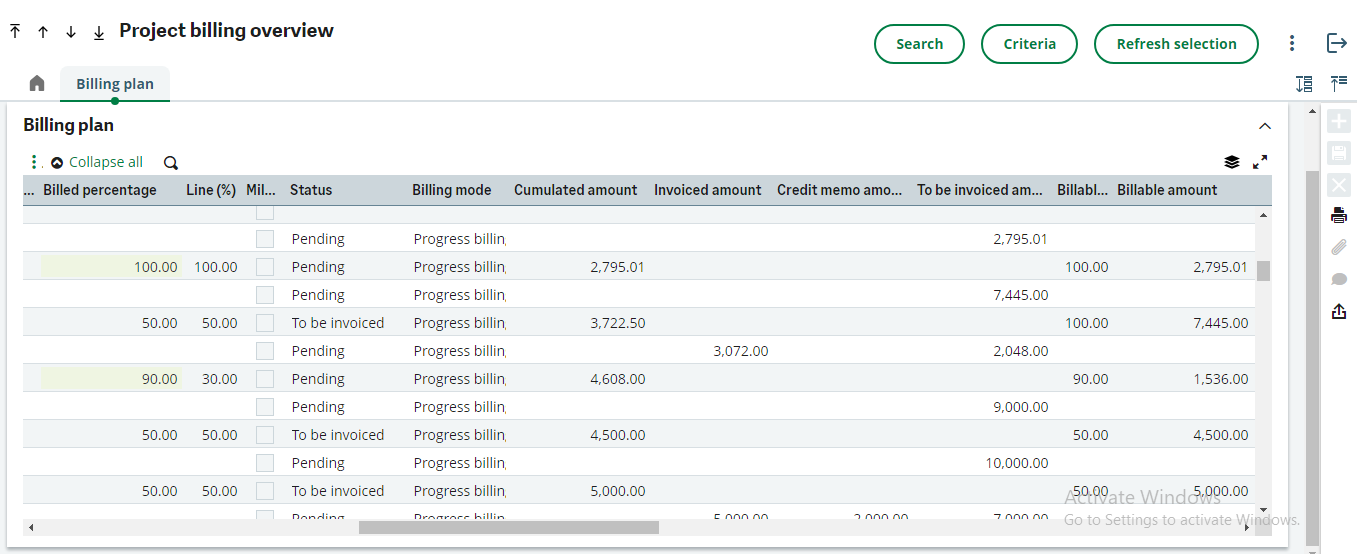 Project Billing Overview functionality in Sage X3 - Sage X3 – Tips ...