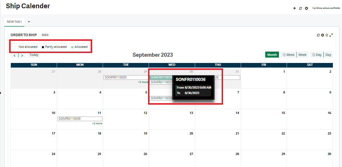 Creation of Shipping Calendar to display on dashboard - Sage X3 – Tips ...