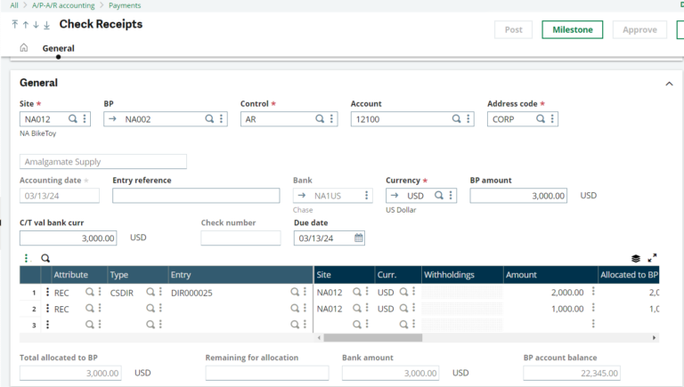 Create Refund for Overpayment - Sage X3 – Tips, Tricks and Components