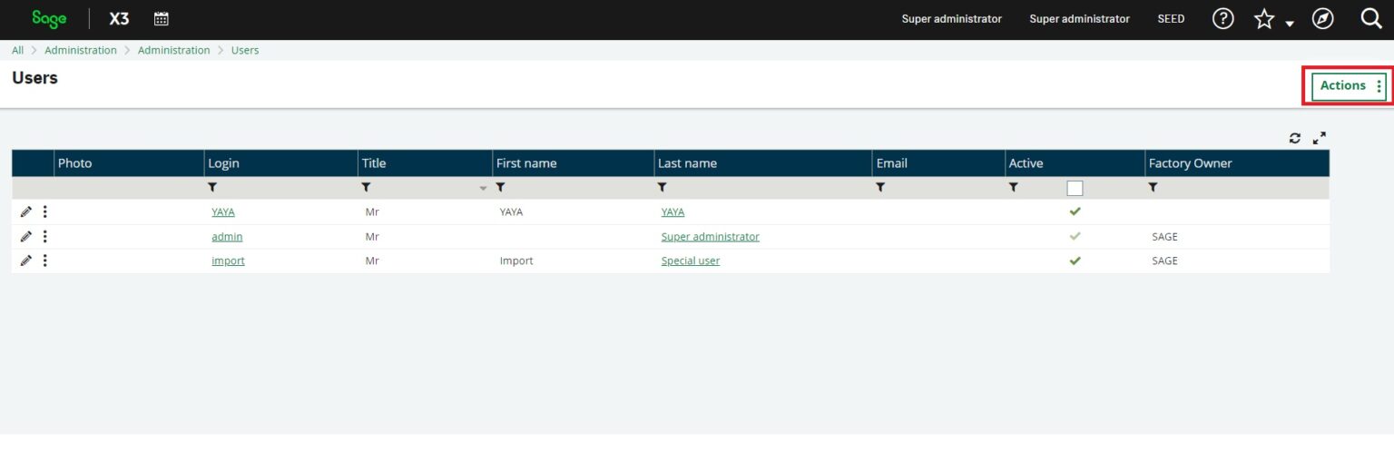 How to Create a New User Login in Sage X3