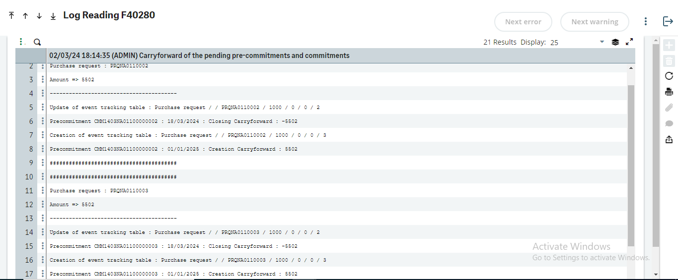 Carry-forward of commitments functionality in sage X3 - Sage X3 – Tips, Tricks and Components