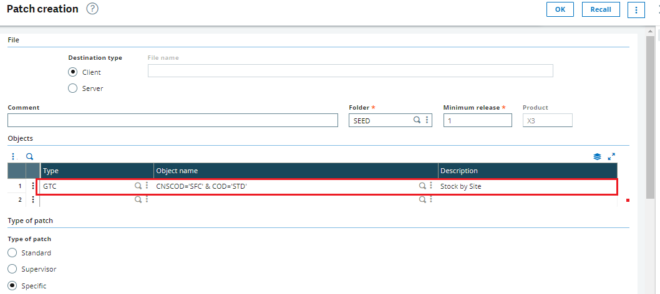 Adding Destinations, Inquiry and Database Mass Update as component through Patch in Sage X3 ...