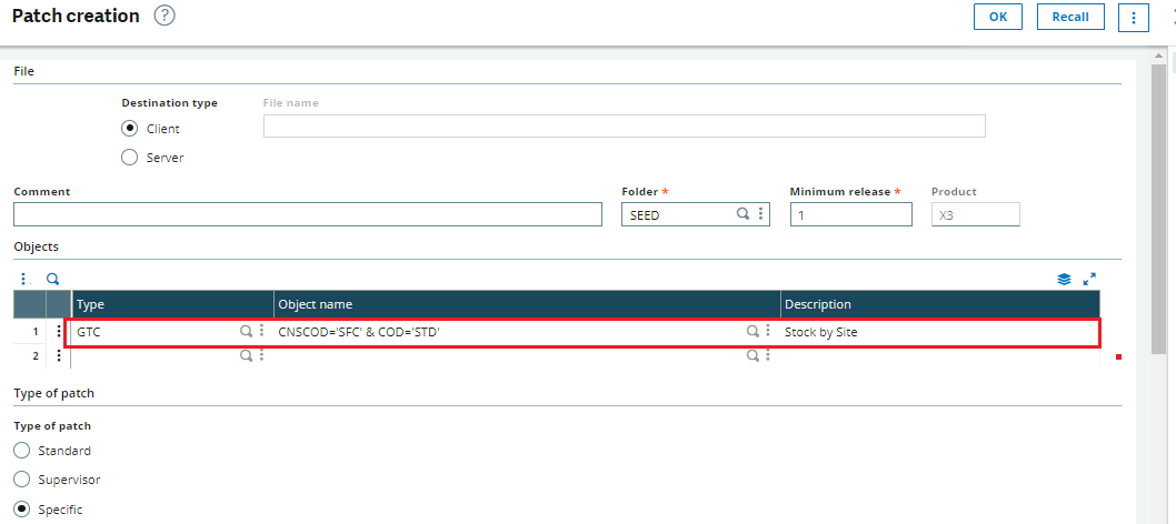 Adding Destinations, Inquiry and Database Mass Update as component through Patch in Sage X3 ...