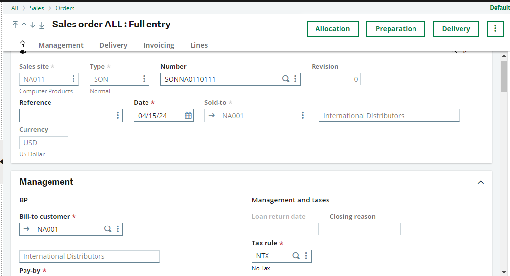 How to Restrict Single Delivery Creation from Multiple Orders in Sage X3 - Sage X3 – Tips ...