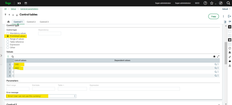 Adding Controls To Fields In Sage X3 Sage X3 Tips Tricks And Components