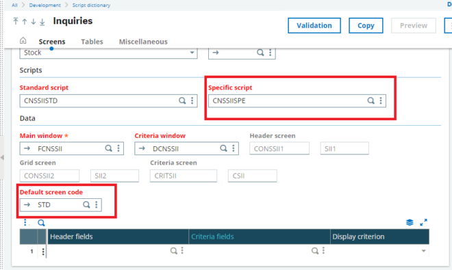 How can we add new fields to the Inquiries screen without using standard lecture code - Sage X3 ...