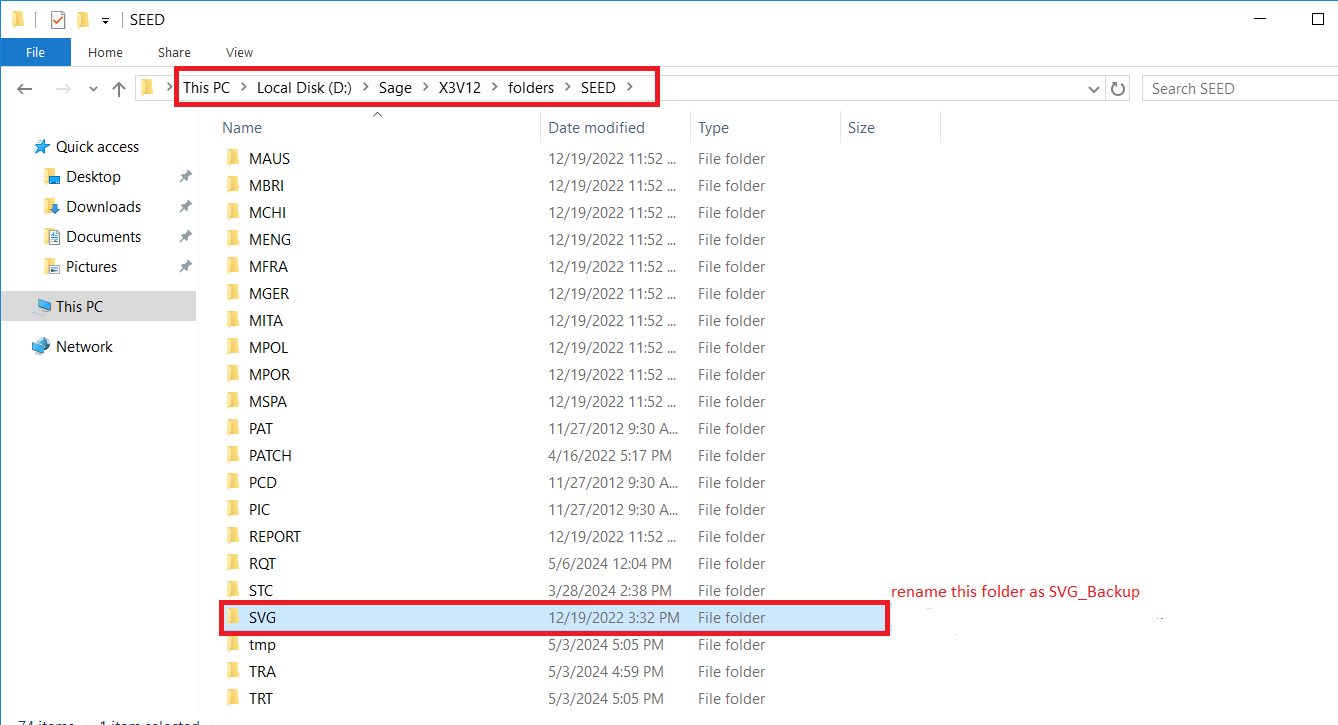 Folder SVG extraction in Sage X3 - Sage X3 – Tips, Tricks and Components