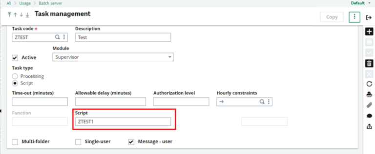 Task Management in Sage X3