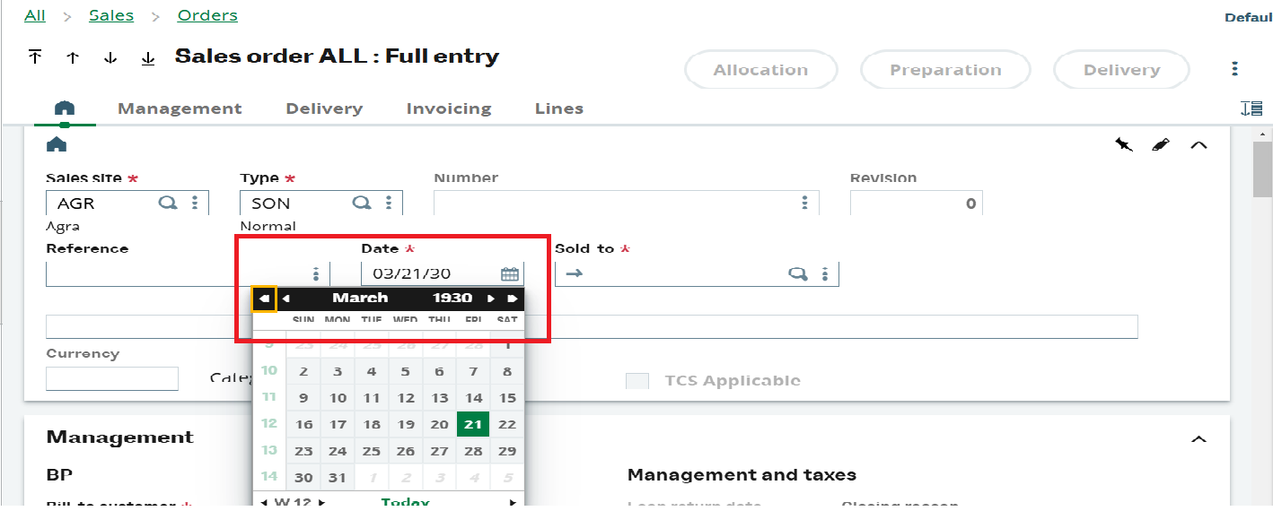Fixing Date Defaults: Date field default year 1930 Instead of 2030 - Sage X3 – Tips, Tricks and ...