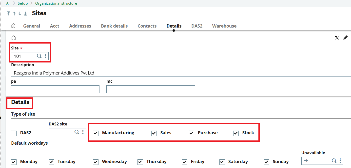 How to restrict a site for certain module in Sage X3. - Sage X3 – Tips, Tricks and Components