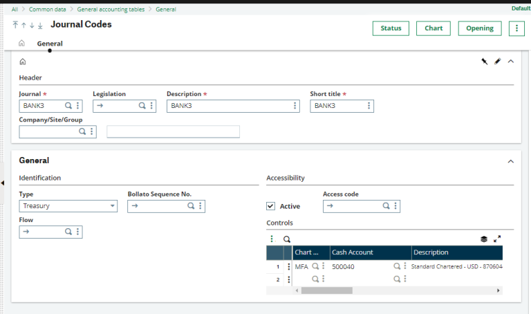 Set Up Default Currency for Bank Accounts in Sage X3